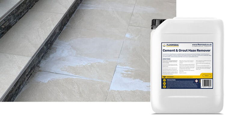 How to remove cement staining and grout hazes | Floorseal